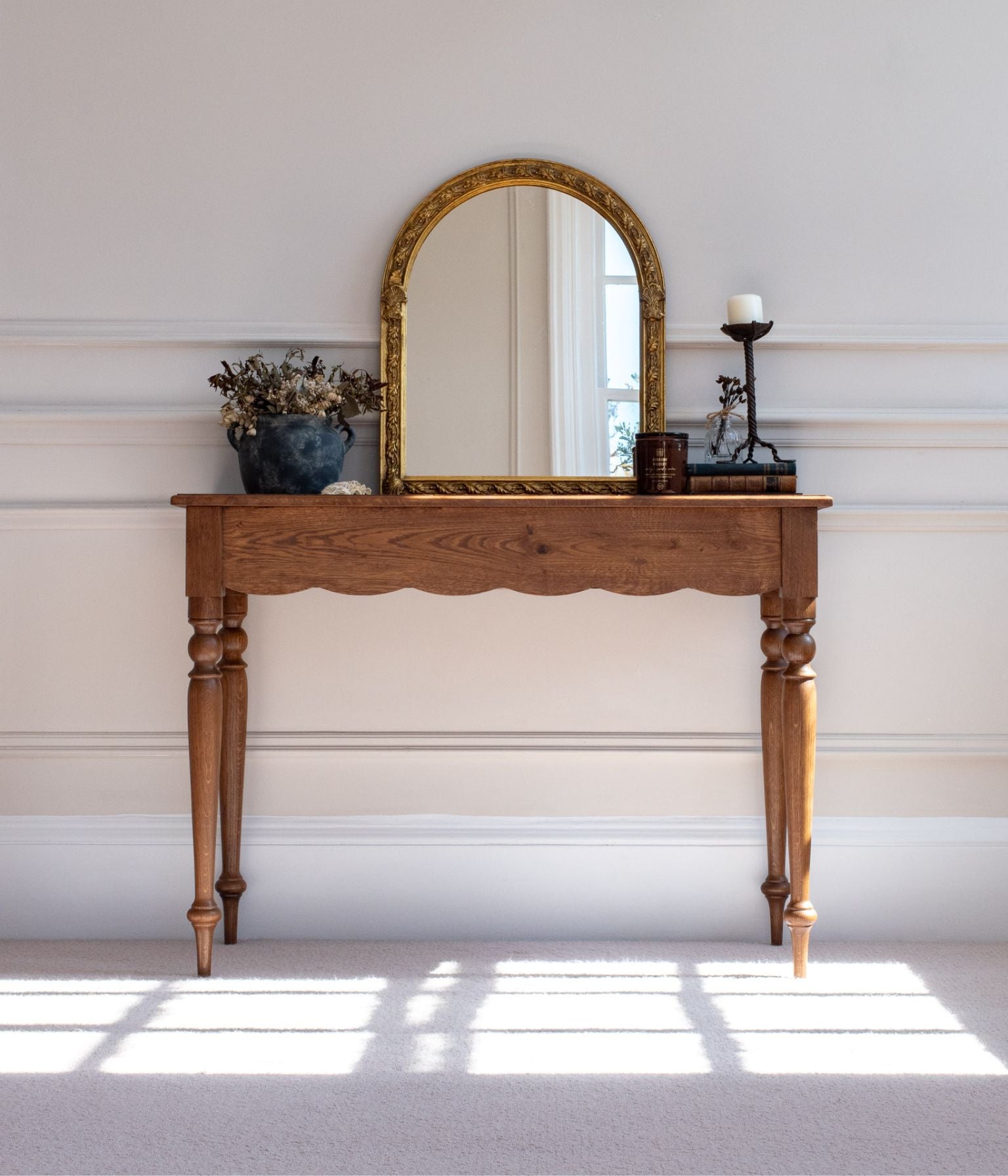 Santiago Scalloped Console Table